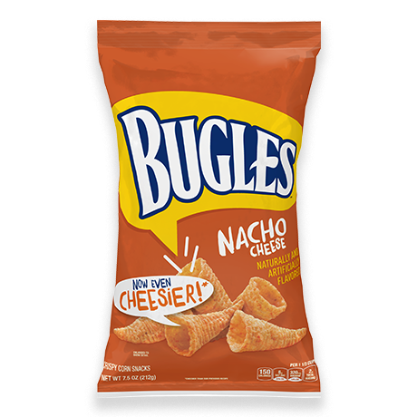 Bugles Nacho Cheese Flavor - Crunchy Corn Chips - Bugles