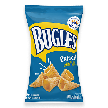 Bugles Ranch Flavor - Crunchy Corn Chips - Bugles