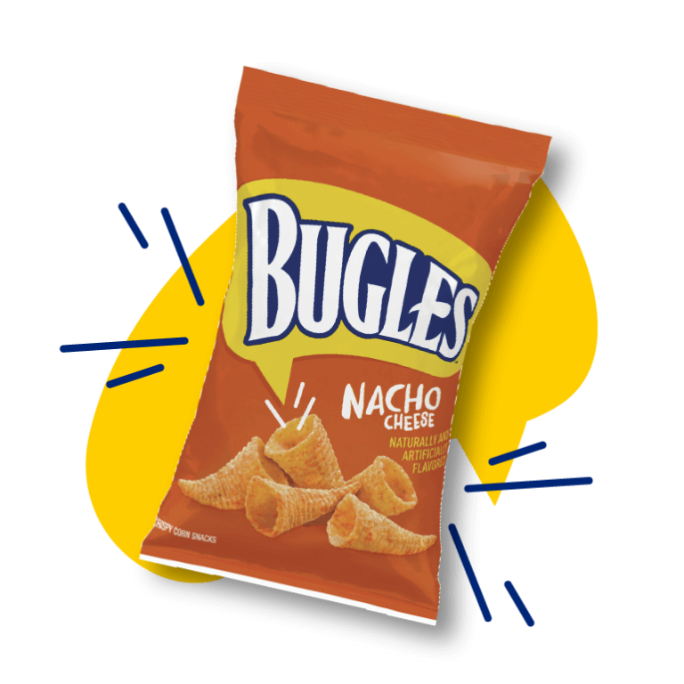 Bugles Corn Chips - Crunchy Corn Snacks - Bugles